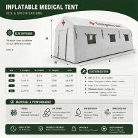 China Giant Inflatable Tent Medical Emergency Shelter Waterproof PVC Field Hospital Command Center Factory Custom Supplier for sale