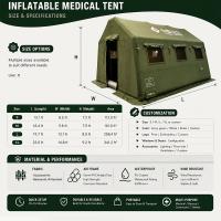 China Inflatable Medical Tent Waterproof PVC Air Frame Tent Outdoor Temporary Medical Station Custom Supplier for sale
