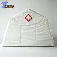 China White Inflatable Medical Tent Waterproof PVC Air Frame Temporary Clinic Tent Custom Supplier for sale
