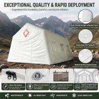 China White Inflatable Medical Tent Waterproof PVC Air Frame Temporary Clinic Tent Custom Supplier for sale