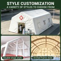 China White Inflatable Medical Tent Waterproof PVC Air Frame Temporary Clinic Tent Custom Supplier for sale
