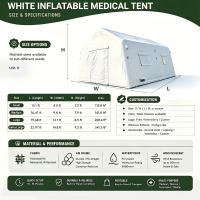 China Portable Inflatable Clinic Shelter Waterproof PVC Air Beam Tent Temporary Health Station Custom Manufacturer for sale
