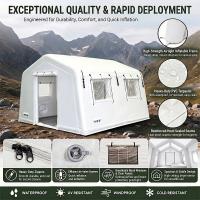 China White Inflatable Healthcare Shelter Outdoor PVC Air Beam Tent Mobile Service Room Custom Supplier for sale