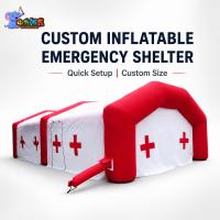 China Waterproof Inflatable Medical Emergency Tent 6-15 Person 5 Min Setup for sale