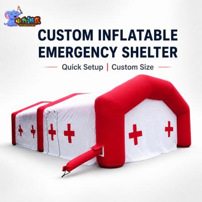 China Waterproof Inflatable Medical Emergency Tent 6-15 Person 5 Min Setup for sale