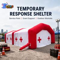 China Waterproof Inflatable Medical Emergency Tent 6-15 Person 5 Min Setup for sale