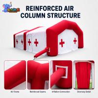 China Waterproof Inflatable Medical Emergency Tent 6-15 Person 5 Min Setup for sale