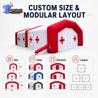 China Waterproof Inflatable Medical Emergency Tent 6-15 Person 5 Min Setup for sale