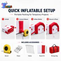 China Waterproof Inflatable Medical Emergency Tent 6-15 Person 5 Min Setup for sale