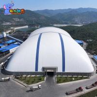 China Negative Pressure Soil Remediation Air Dome Tent with VOC Filtration System & Flame-Retardant Fabric for Hazardous Pit Containment for sale
