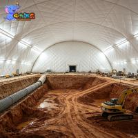 China High-Clearance Sliding Track Excavation Canopy with Motorized Drive & Heavy-Duty Frame for Long-Boom Machinery Access for sale