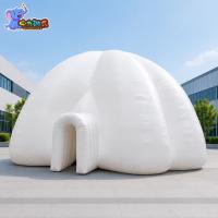 China Portable White Inflatable Geodesic Dome Tent 3m Diameter Lightweight Odorless OEM for sale