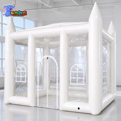 China Clear Castle Inflatable Dome Tent Advertising Marquee 5-6 Wind Resistance 8-10 Min Setup for sale
