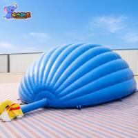 China 2-8 Person Outdoor Inflatable Shell Tent Blue Moisture Proof PVC 6-Level Wind Resistance for sale