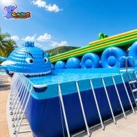 China Large Portable Metal Frame Swimming Pool 10ft x 6ft PVC Corrosion Resistant ODM for sale