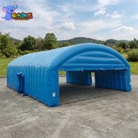 China Large Inflatable Vehicle Shelter Giant Inflatable Tent Portable Garage for Fleet Storage, Maintenance and Temporary Workshop for sale