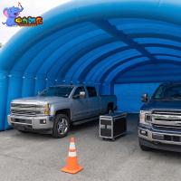 China Large Inflatable Vehicle Shelter Giant Inflatable Tent Portable Garage for Fleet Storage, Maintenance and Temporary Workshop for sale