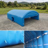 China Large Inflatable Vehicle Shelter Giant Inflatable Tent Portable Garage for Fleet Storage, Maintenance and Temporary Workshop for sale
