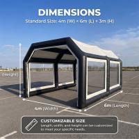 China Portable Inflatable Car Shelter Air Frame Garage Tent with Clear Windows for Vehicle Storage, Car Detailing, Auto Service and Commercial Use for sale