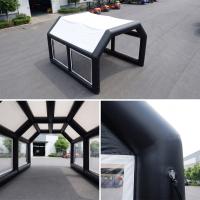 China Portable Inflatable Car Shelter Air Frame Garage Tent with Clear Windows for Vehicle Storage, Car Detailing, Auto Service and Commercial Use for sale
