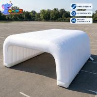 China Custom Size Portable Four-Season Inflatable Shelter with Air Rib Structure for Vehicle Storage for sale