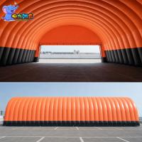 China Custom Giant Inflatable Tent Large Air Rib Vehicle Shelter Portable Garage for Fleet Storage, Temporary Workshop, Equipment Protection and Commercial Projects for sale