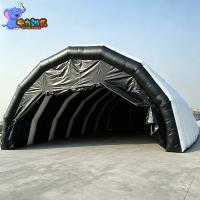 China Custom Giant Inflatable Tent Large Air Rib Work Shelter with Wide Access for Vehicle Service, Equipment Maintenance, Temporary Storage and Commercial Projects for sale