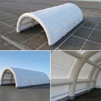 China Custom Giant Inflatable Tent Air Beam Vehicle Bay with Wide Entrance for Fleet Parking, Car Dealership Staging, Temporary Service Garage and Commercial Projects for sale