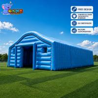 China Custom Giant Inflatable Tent Enclosed Air Beam Sports Hall for Football Training, Sports Clubs, Schools, Coaching Centers and Commercial Indoor Activities for sale