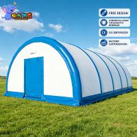 China Custom Giant Inflatable Tent Air Beam Warehouse Shelter for Temporary Storage, Logistics, Pallet Racking, Equipment Protection and Industrial Projects for sale