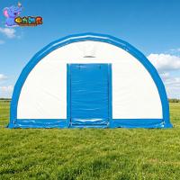 China Custom Giant Inflatable Tent Air Beam Warehouse Shelter for Temporary Storage, Logistics, Pallet Racking, Equipment Protection and Industrial Projects for sale
