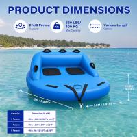 China Commercial Inflatable Towable Tube with Backrest for 2-6 Riders, Boat Towing, Resort Rental, Lake and Water Sports for sale
