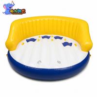 China Commercial Inflatable Towable Lounge for 2-4 Riders, Boat Towable Sofa with High Backrest for Resort, Lake and Water Sports Rental for sale