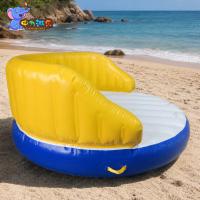 China Commercial Inflatable Towable Lounge for 2-4 Riders, Boat Towable Sofa with High Backrest for Resort, Lake and Water Sports Rental for sale