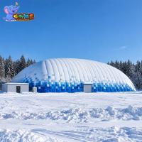 China Custom Cold Climate Storage Air Dome Air Supported Warehouse for Bulk Materials Pallet Storage and Winter Operations for sale