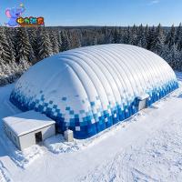 China Custom Cold Climate Storage Air Dome Air Supported Warehouse for Bulk Materials Pallet Storage and Winter Operations for sale