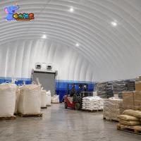 China Custom Cold Climate Storage Air Dome Air Supported Warehouse for Bulk Materials Pallet Storage and Winter Operations for sale