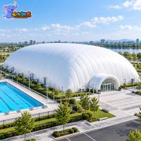 China Custom Swimming Pool Air Dome Air Supported Indoor Aquatic Center for Schools Clubs Resorts and Year-Round Pool Operations for sale