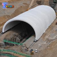 China Giant Inflatable Excavation Shelter Sealed Air Rib Construction Tent for Foundation Pits Civil Engineering and Temporary Work Sites for sale
