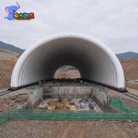 China Giant Inflatable Excavation Shelter Sealed Air Rib Construction Tent for Foundation Pits Civil Engineering and Temporary Work Sites for sale