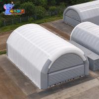 China Giant Inflatable Tent Sealed Air Rib Warehouse Shelter for Industrial Storage Equipment Protection and Temporary Worksites for sale