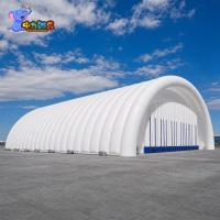 China Giant Inflatable Aircraft Hangar Sealed Air Rib Portable Hangar Tent for Airplane Storage Maintenance and Aviation Projects for sale