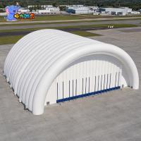 China Giant Inflatable Aircraft Hangar Sealed Air Rib Portable Hangar Tent for Airplane Storage Maintenance and Aviation Projects for sale