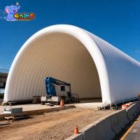 China Giant Inflatable Tent Air Rib Construction Shelter for Road Bridge Infrastructure Projects and Temporary Worksite Protection for sale