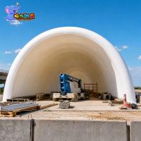 China Giant Inflatable Tent Air Rib Construction Shelter for Road Bridge Infrastructure Projects and Temporary Worksite Protection for sale