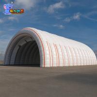 China Large Inflatable Aircraft Hangar Sealed Air Rib Tent for Commercial Airplane Storage Maintenance and Temporary Aviation Facilities for sale