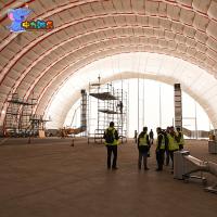 China Large Inflatable Aircraft Hangar Sealed Air Rib Tent for Commercial Airplane Storage Maintenance and Temporary Aviation Facilities for sale