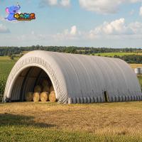 China Giant Inflatable Farm Storage Tent Sealed Air Rib Hay Bale Shelter for Agricultural Equipment Feed and Temporary Farm Storage for sale