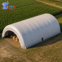 China Giant Inflatable Farm Storage Tent Sealed Air Rib Hay Bale Shelter for Agricultural Equipment Feed and Temporary Farm Storage for sale