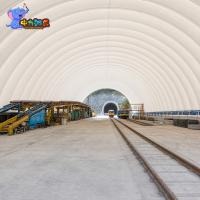 China Giant Inflatable Railway Construction Shelter Sealed Air Rib Tent for Bridge Deck Tunnel Track Installation and Engineering Worksites for sale